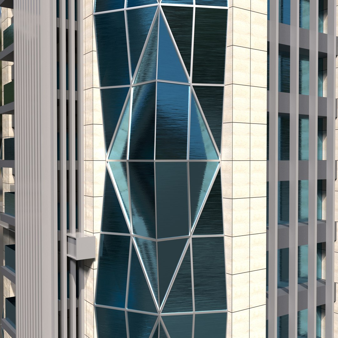 3D DIAMOND TOWERS TAIWAN TAIPEI Model - TurboSquid 1943415