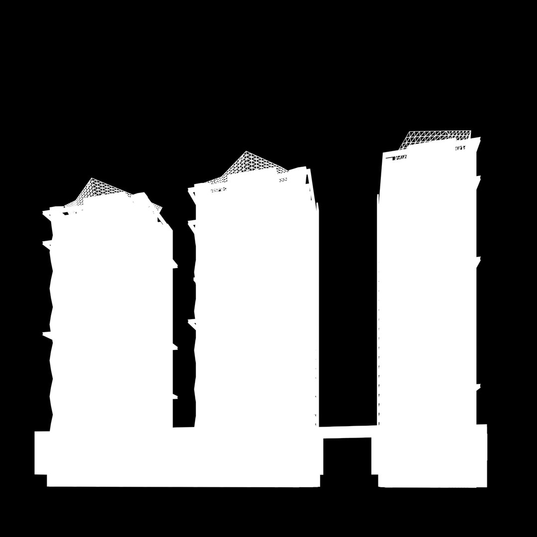 3D DIAMOND TOWERS TAIWAN TAIPEI Model - TurboSquid 1943415