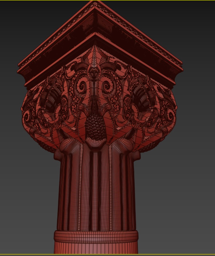 3D Andalusian Column - TurboSquid 1222436