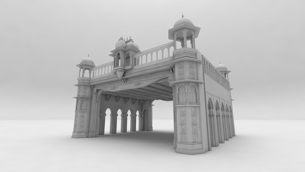 3D castle gate model - TurboSquid 1666692