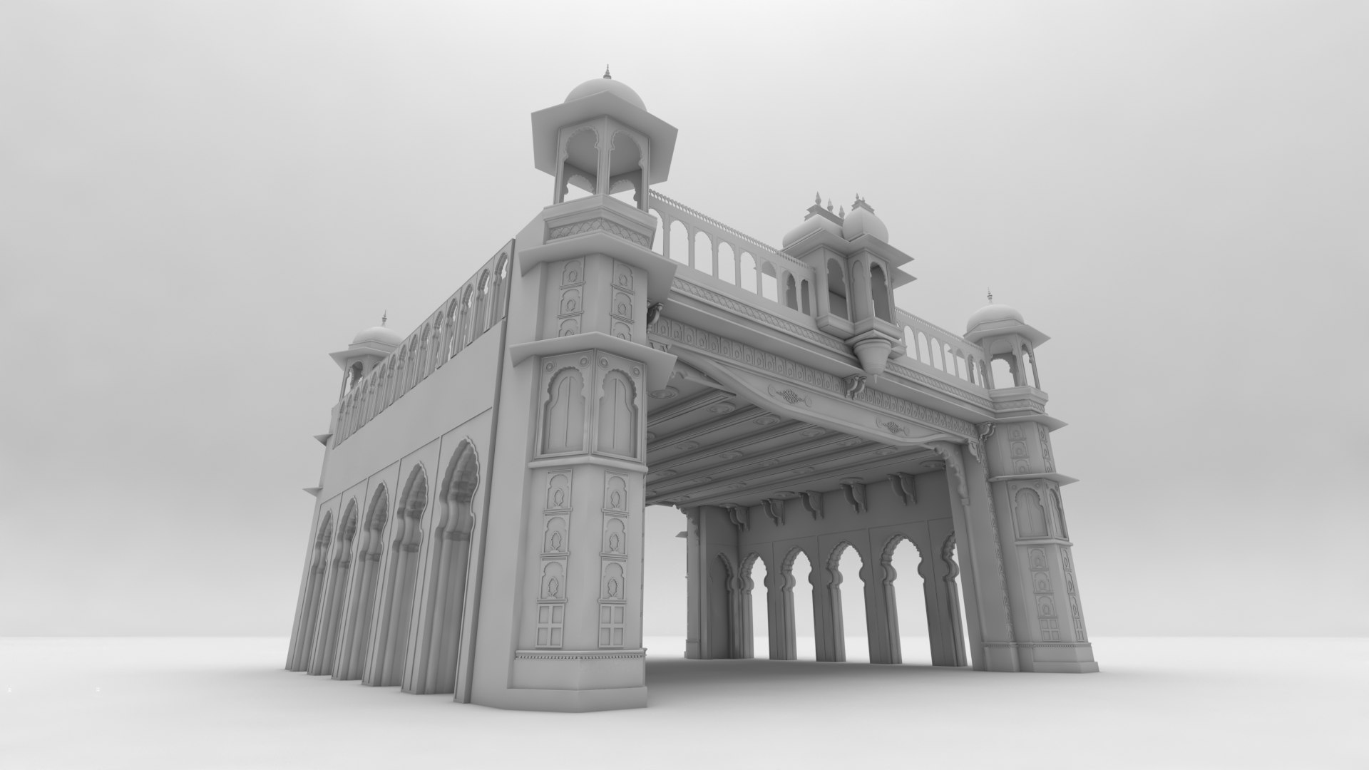 3D Castle Gate Model - TurboSquid 1666692