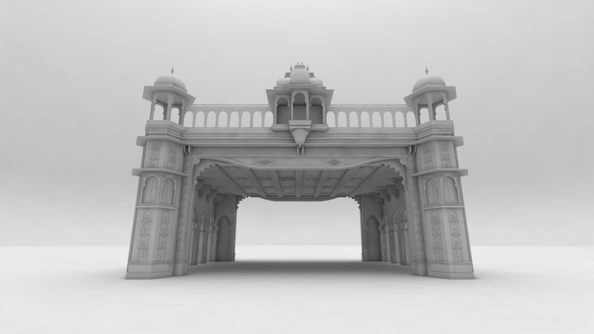 3D Castle Gate Model - TurboSquid 1666692