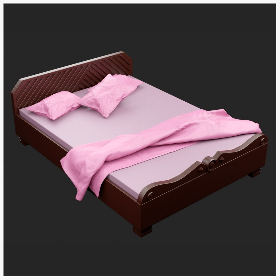 Bed Model BM02 3D Model - TurboSquid 2100483