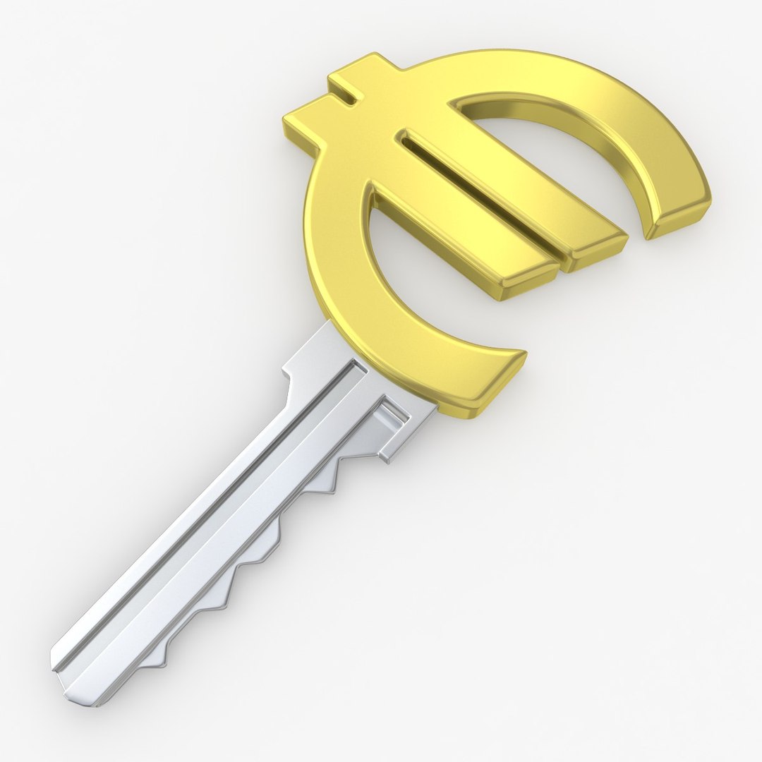 Realistic Euro Key 3d Max