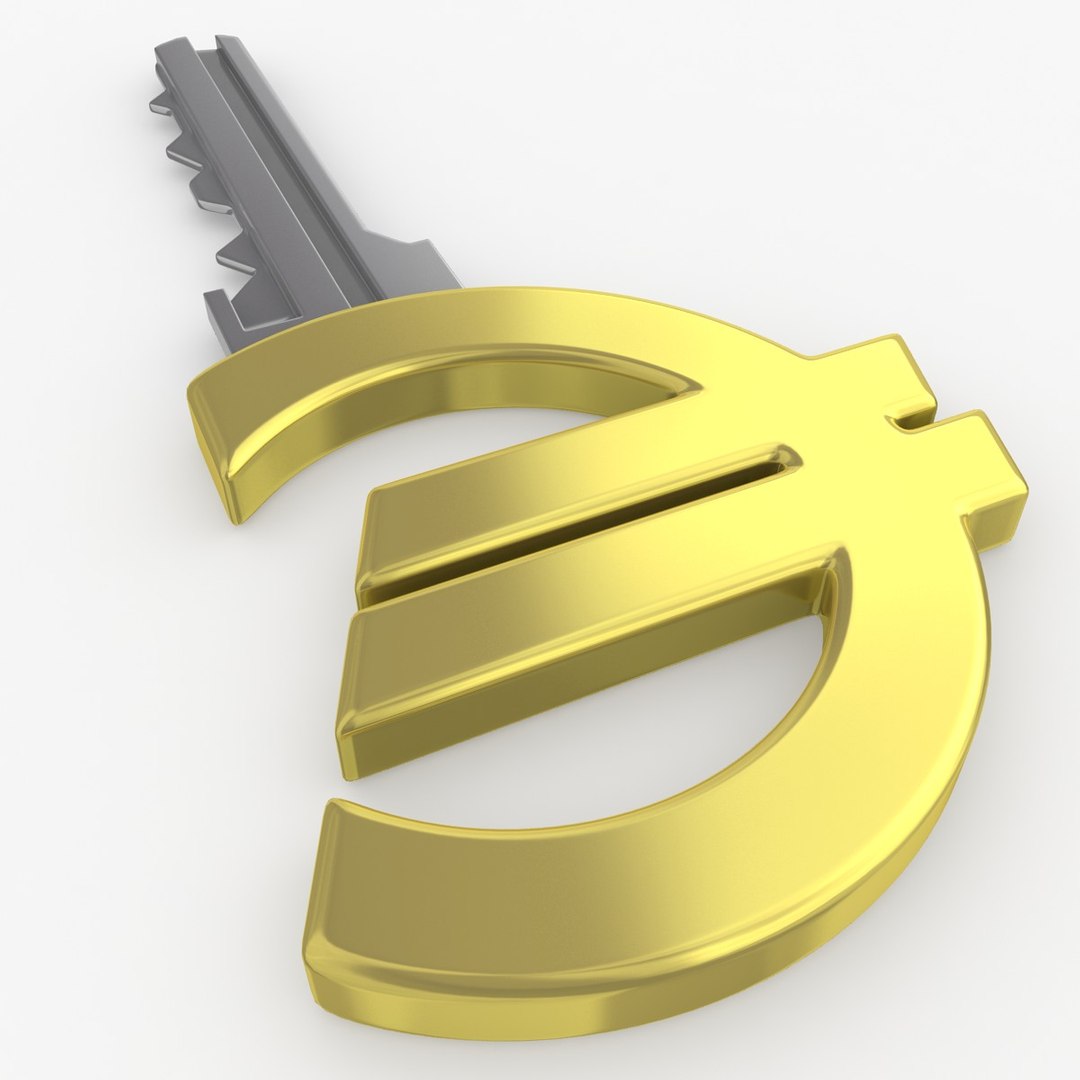 Realistic Euro Key 3d Max