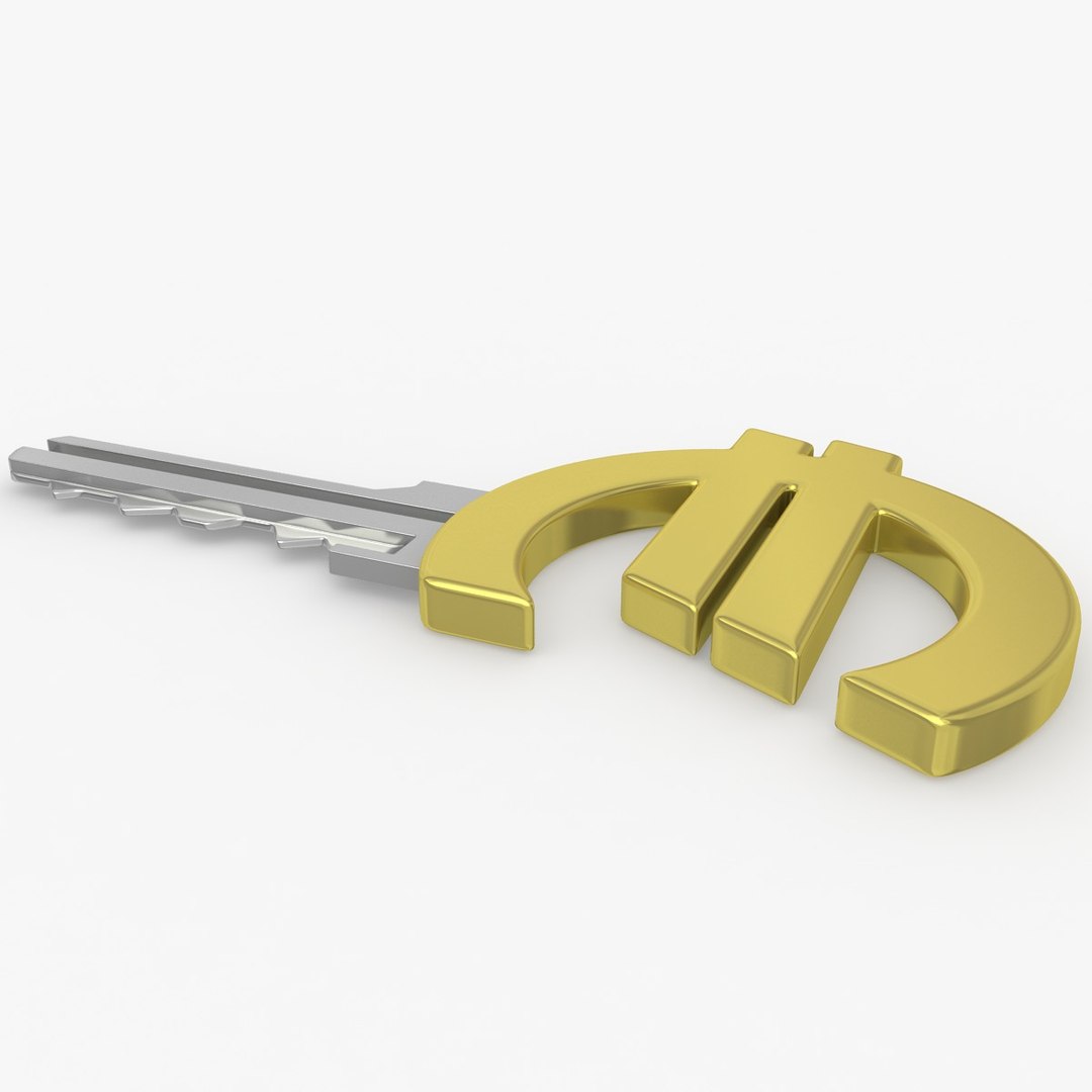 Realistic Euro Key 3d Max