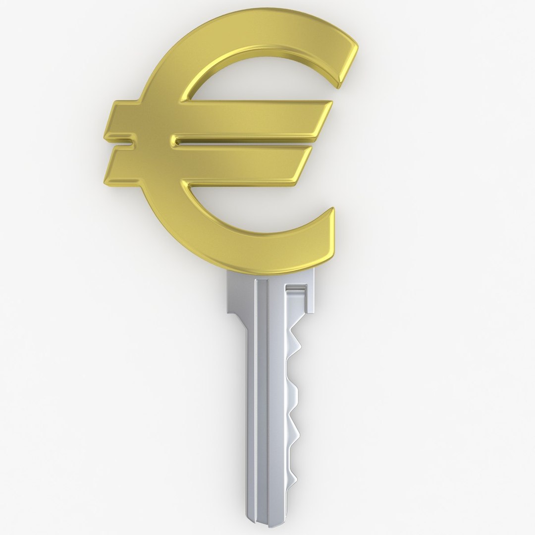 Realistic Euro Key 3d Max