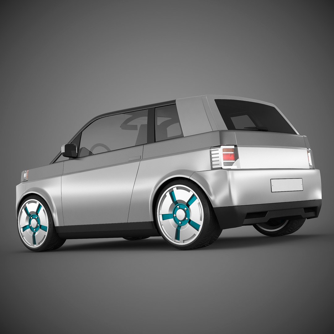 3d Small Electric Car Model