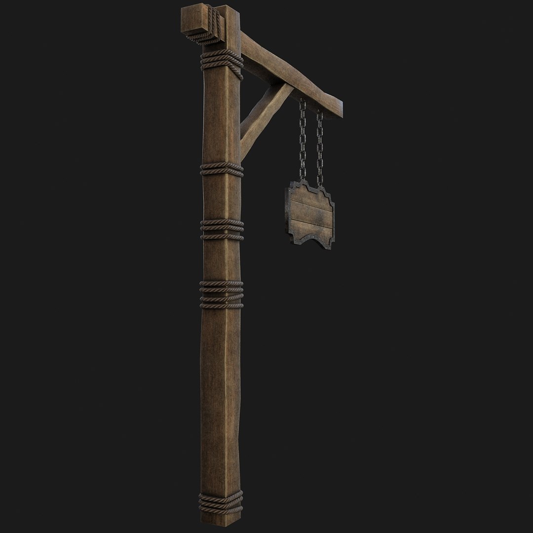 Sign Medieval 3D Model - TurboSquid 1237503