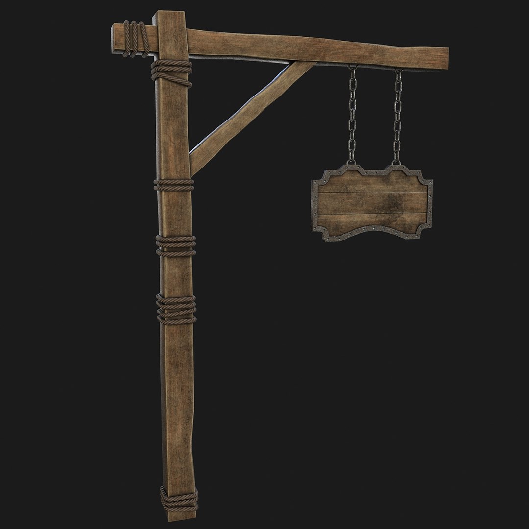 Sign Medieval 3D Model - TurboSquid 1237503