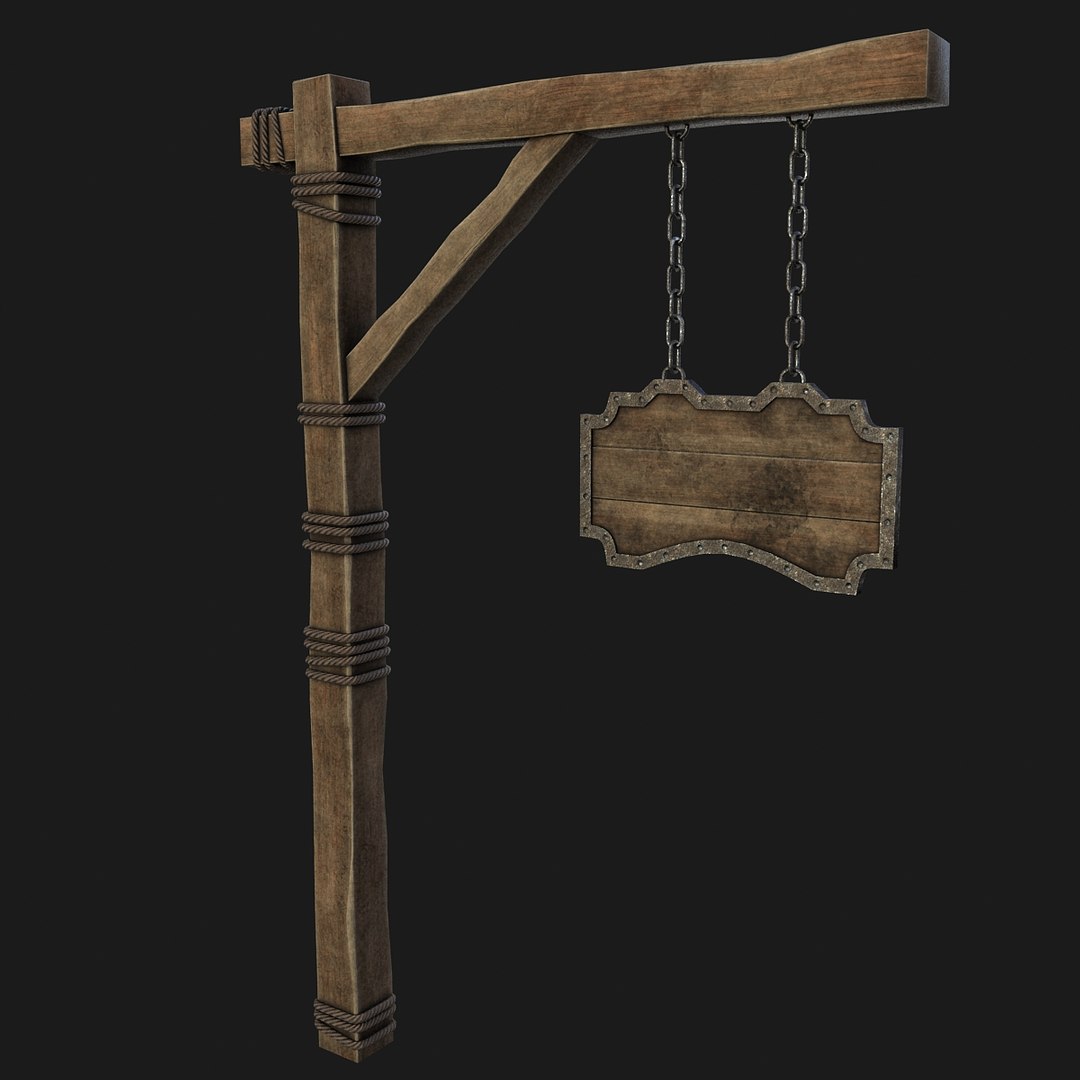 Sign Medieval 3D Model - TurboSquid 1237503