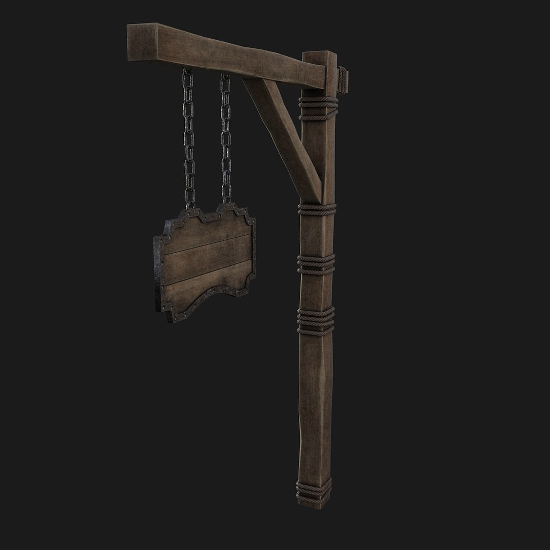 Sign Medieval 3D Model - TurboSquid 1237503