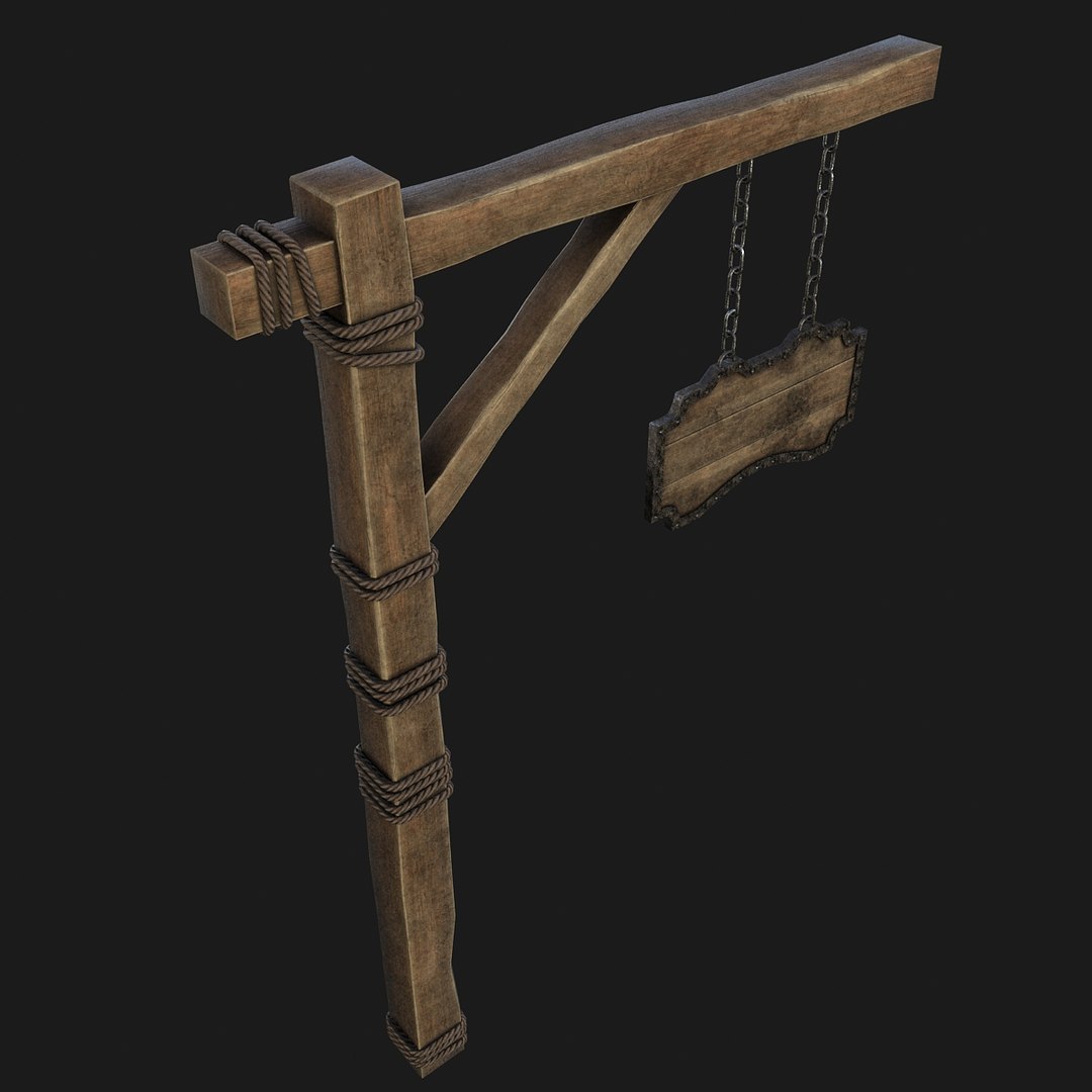 Sign Medieval 3D Model - TurboSquid 1237503