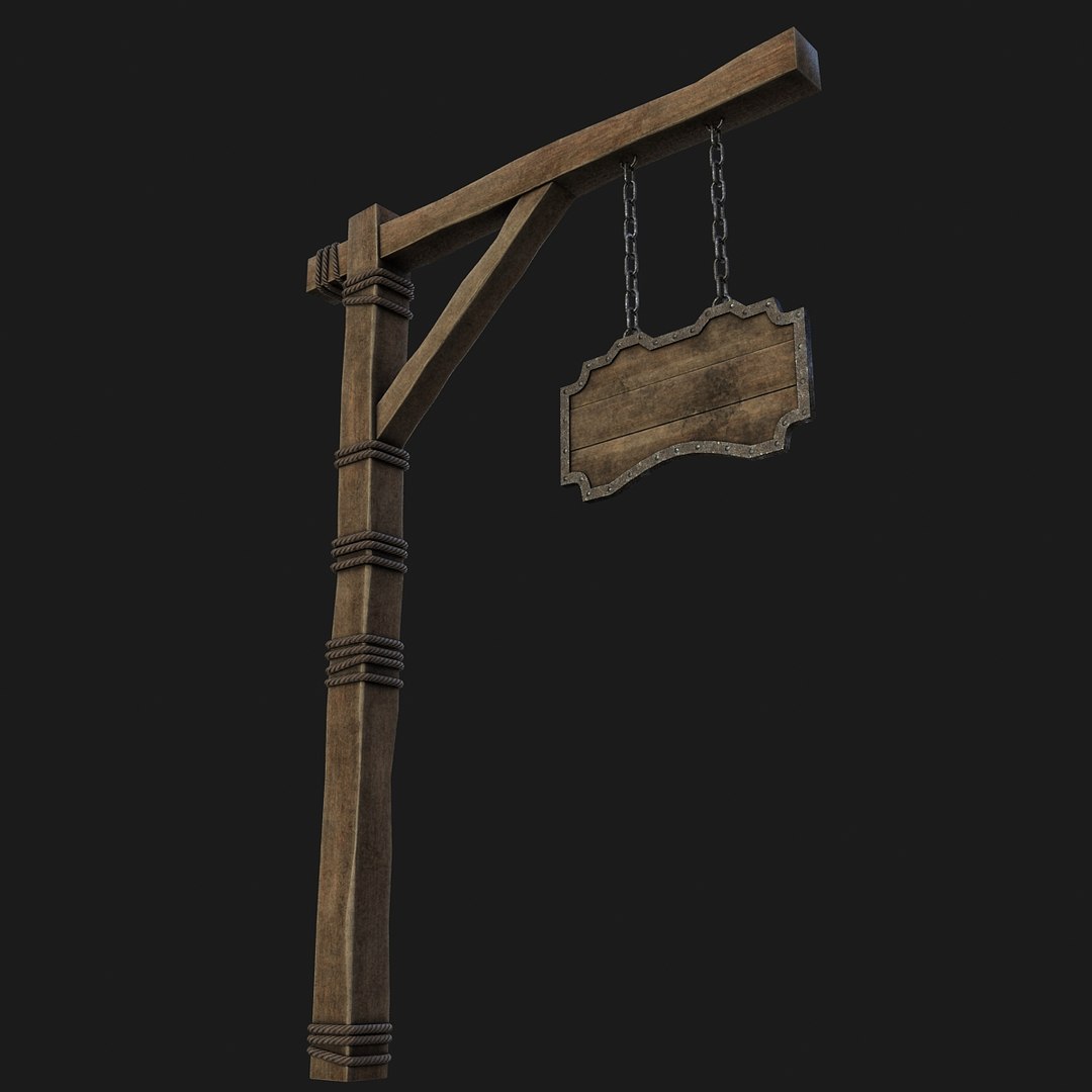 Sign Medieval 3D Model - TurboSquid 1237503