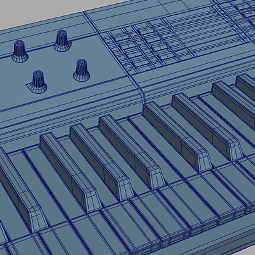 3d Model Synth Set Maxwell