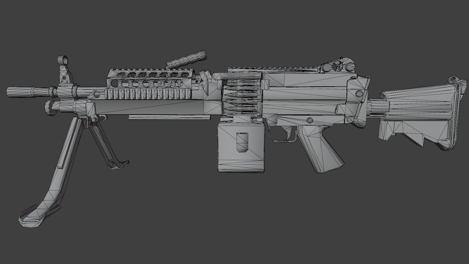 3D M249 PBR Game ready low-poly - TurboSquid 1808915