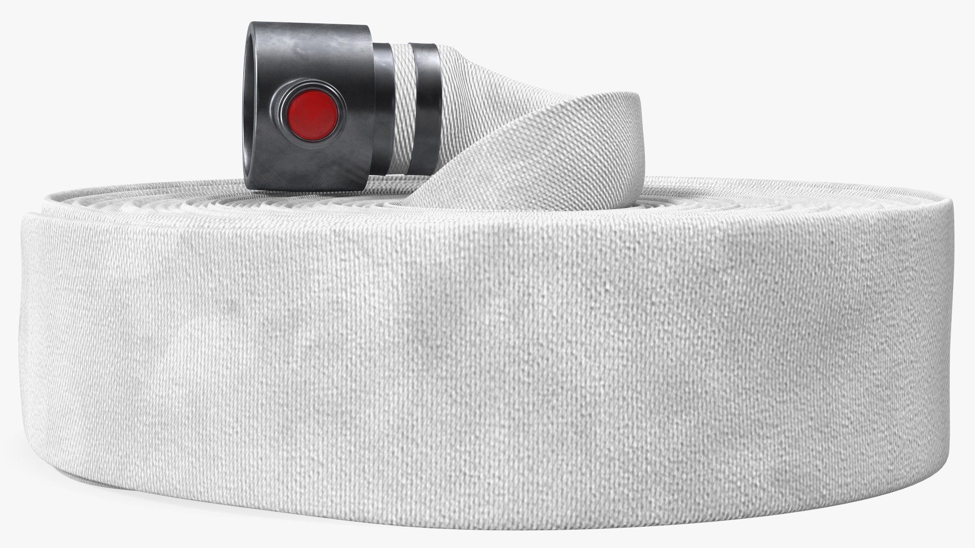 3D Coiled Fire Hose White Canvas Model - TurboSquid 1836544
