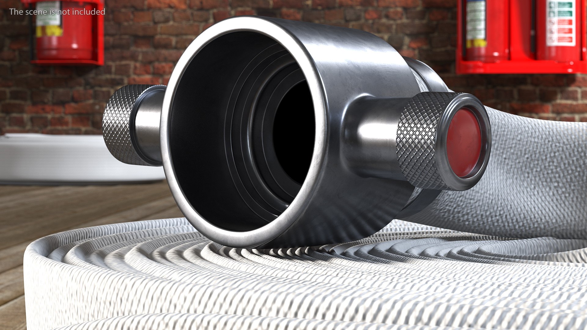 3D Coiled Fire Hose White Canvas Model - TurboSquid 1836544