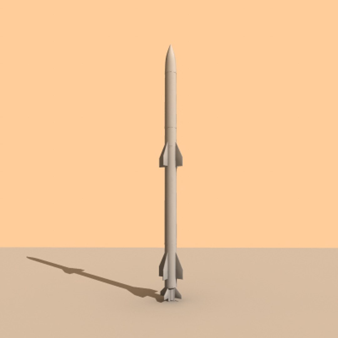 Aim-120 Amraam Missile 3d Model