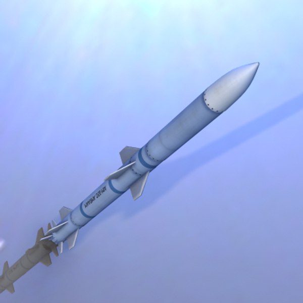 aim-120 amraam missile 3d model
