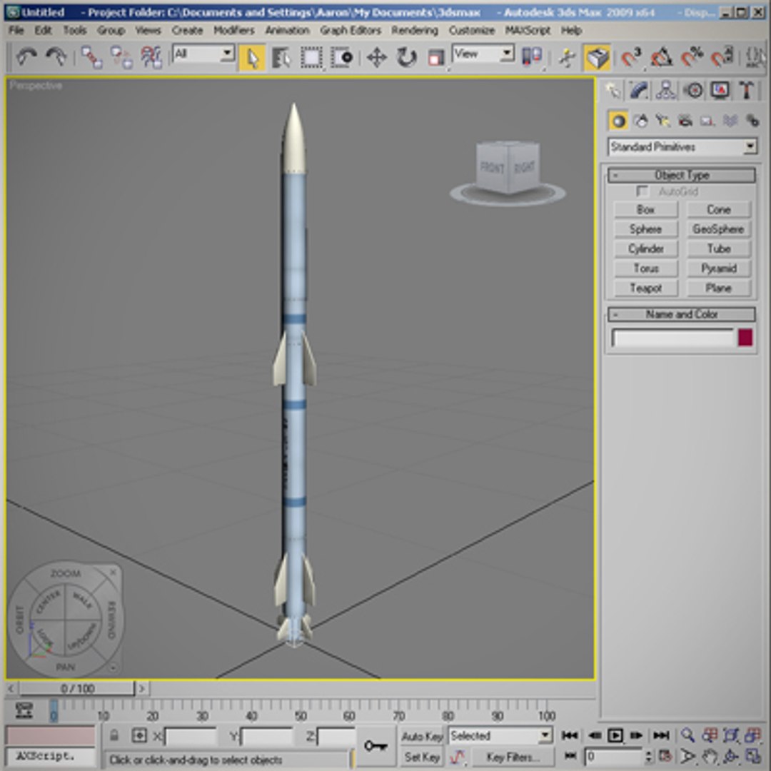 Aim-120 Amraam Missile 3d Model