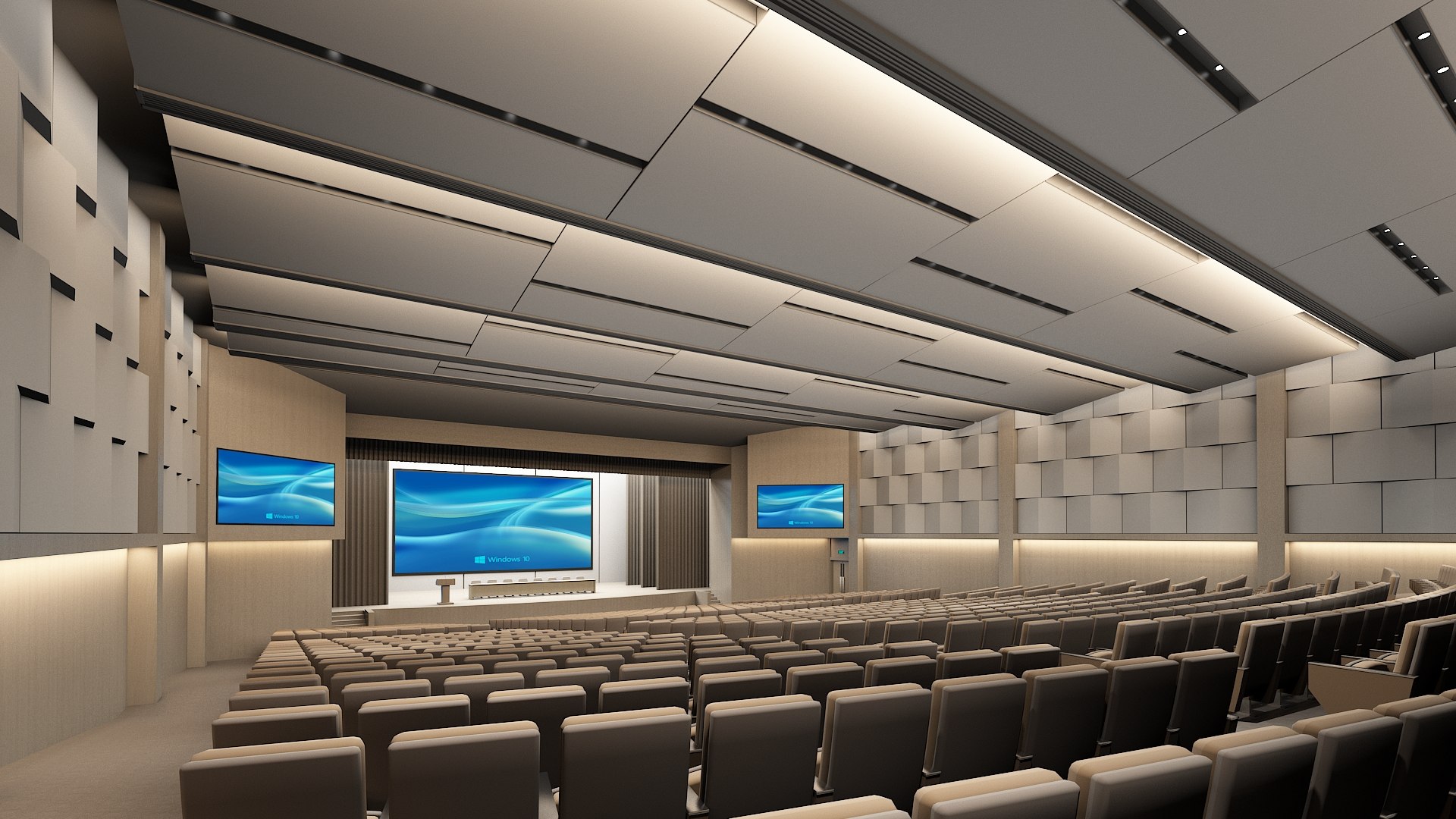 3D Lecture Hall 24 Model - TurboSquid 2196375