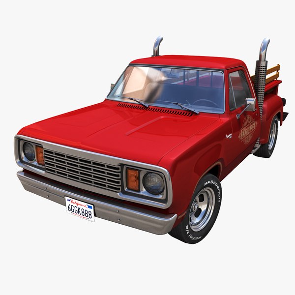 3D model 1976 Dodge Lil Red Express truck - TurboSquid 2065908
