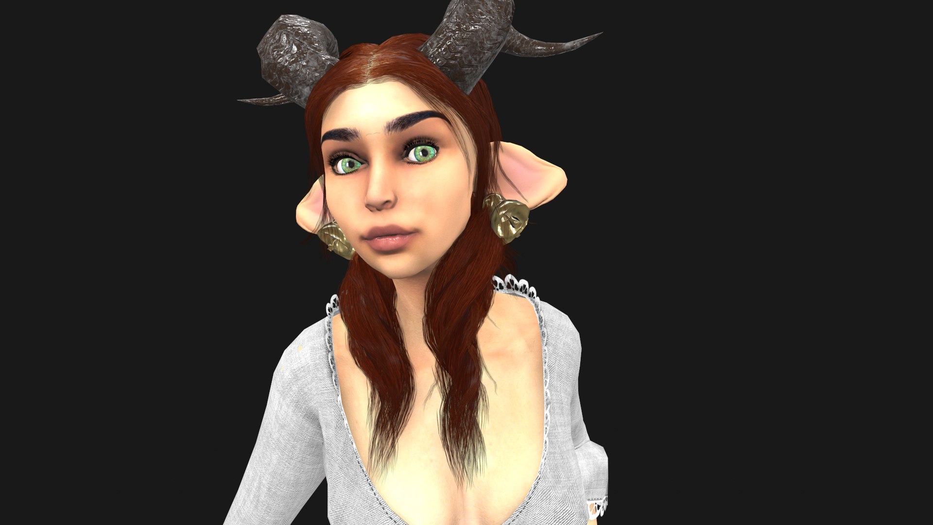 3D Goat Girl Model - TurboSquid 1680874