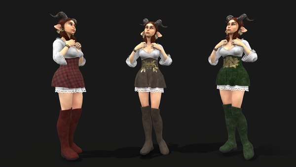 3D goat girl model - TurboSquid 1680874