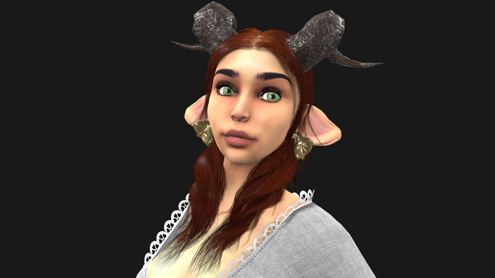 3D Goat Girl Model - TurboSquid 1680874
