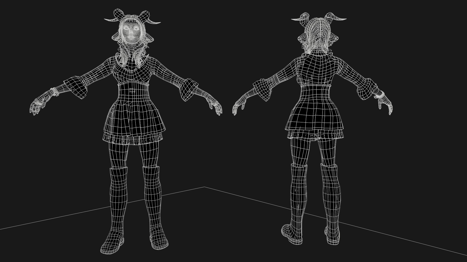 3D Goat Girl Model - TurboSquid 1680874