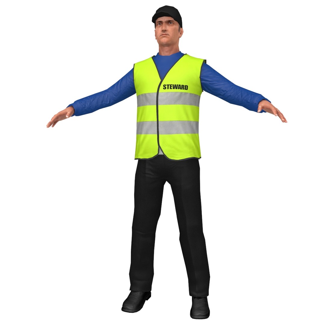 Safety Steward 3D - TurboSquid 1302287