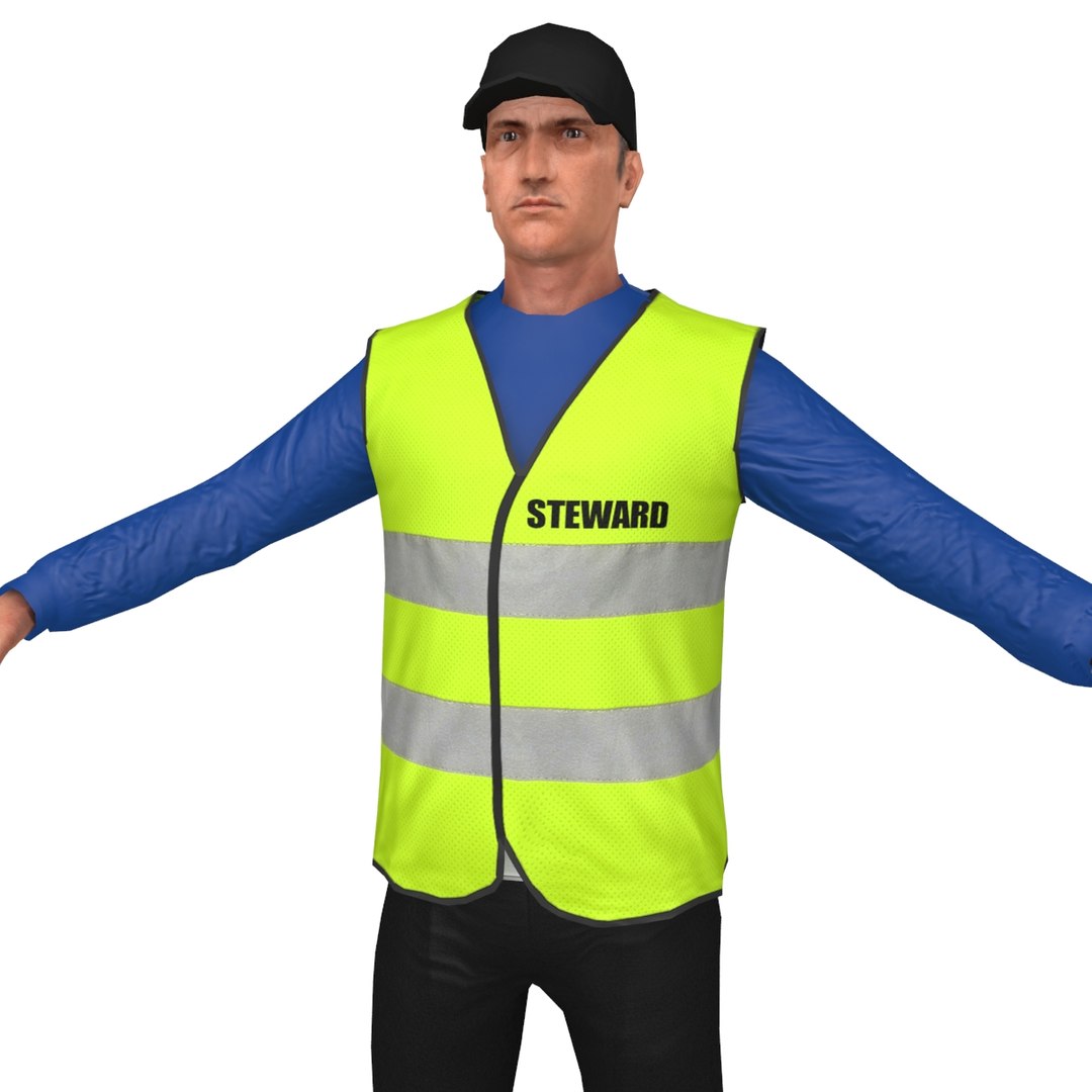 Safety steward 3D - TurboSquid 1302287