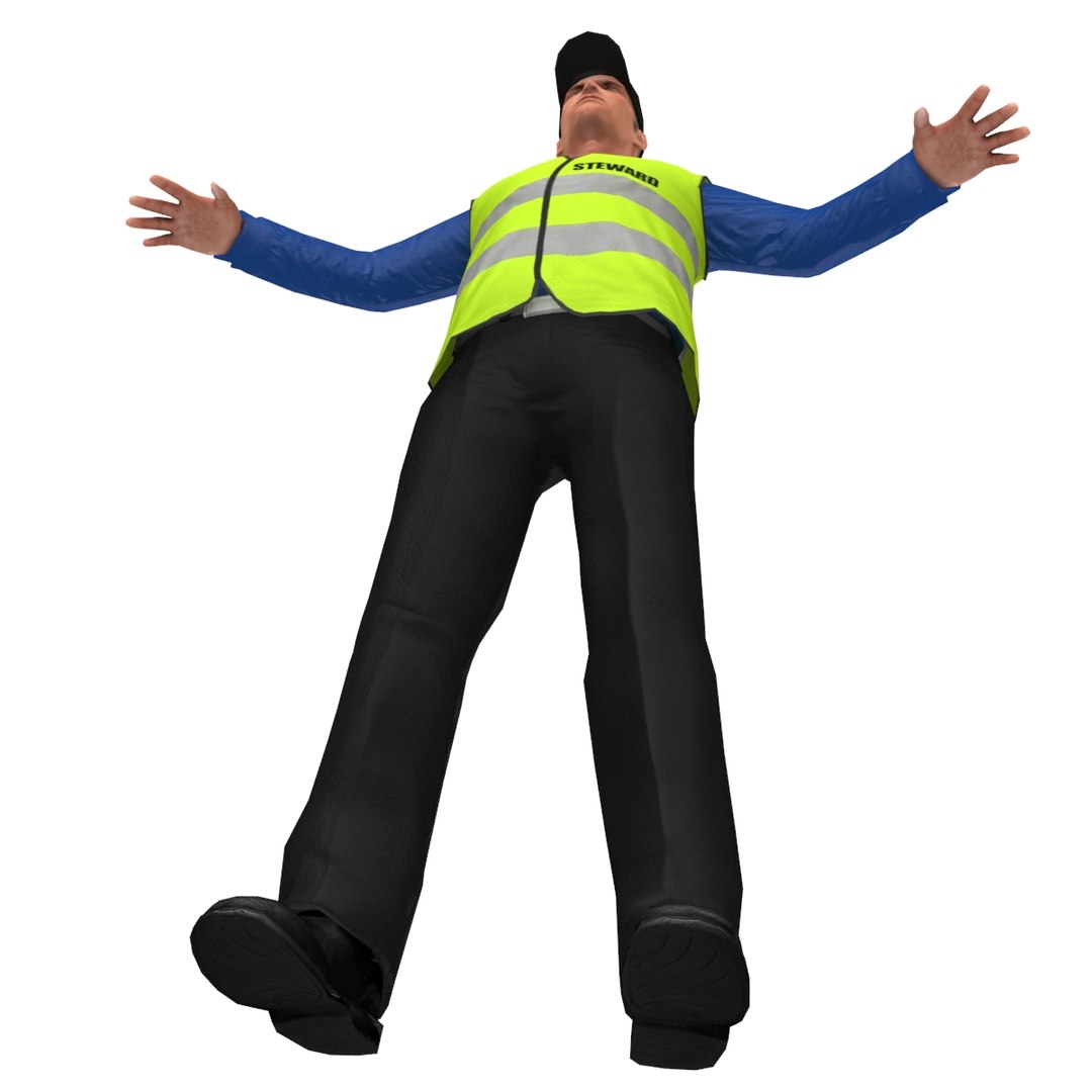 Safety steward 3D - TurboSquid 1302287