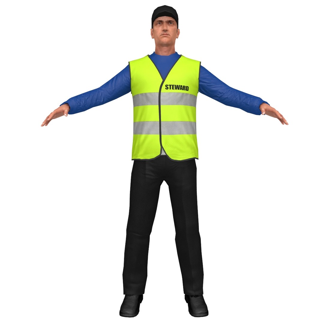 Safety Steward 3D - TurboSquid 1302287