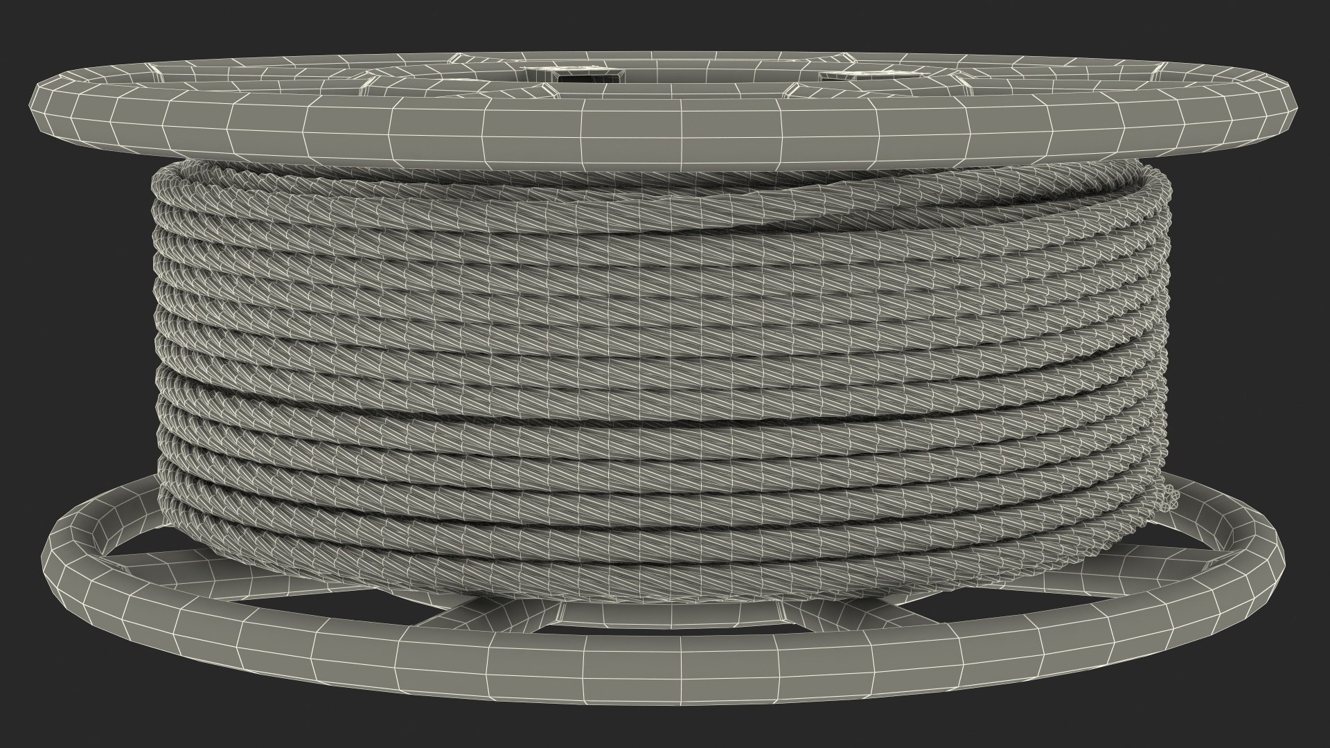 3D Model Anti Twisting Steel Wire Rope Per Reel Yellow - TurboSquid 2049100