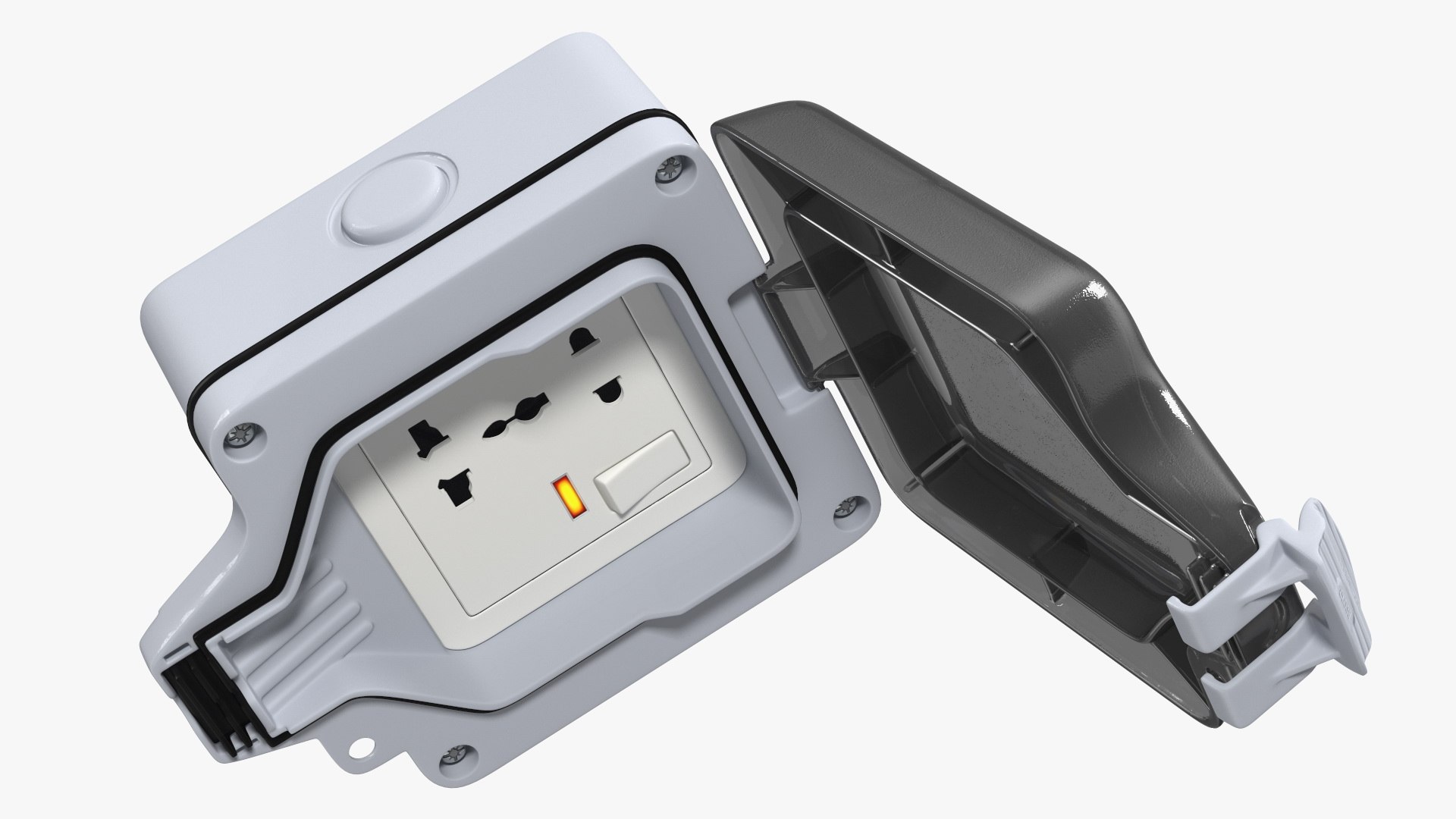 Electrical Socket Outdoor Wall Single 3D Model - TurboSquid 2157055