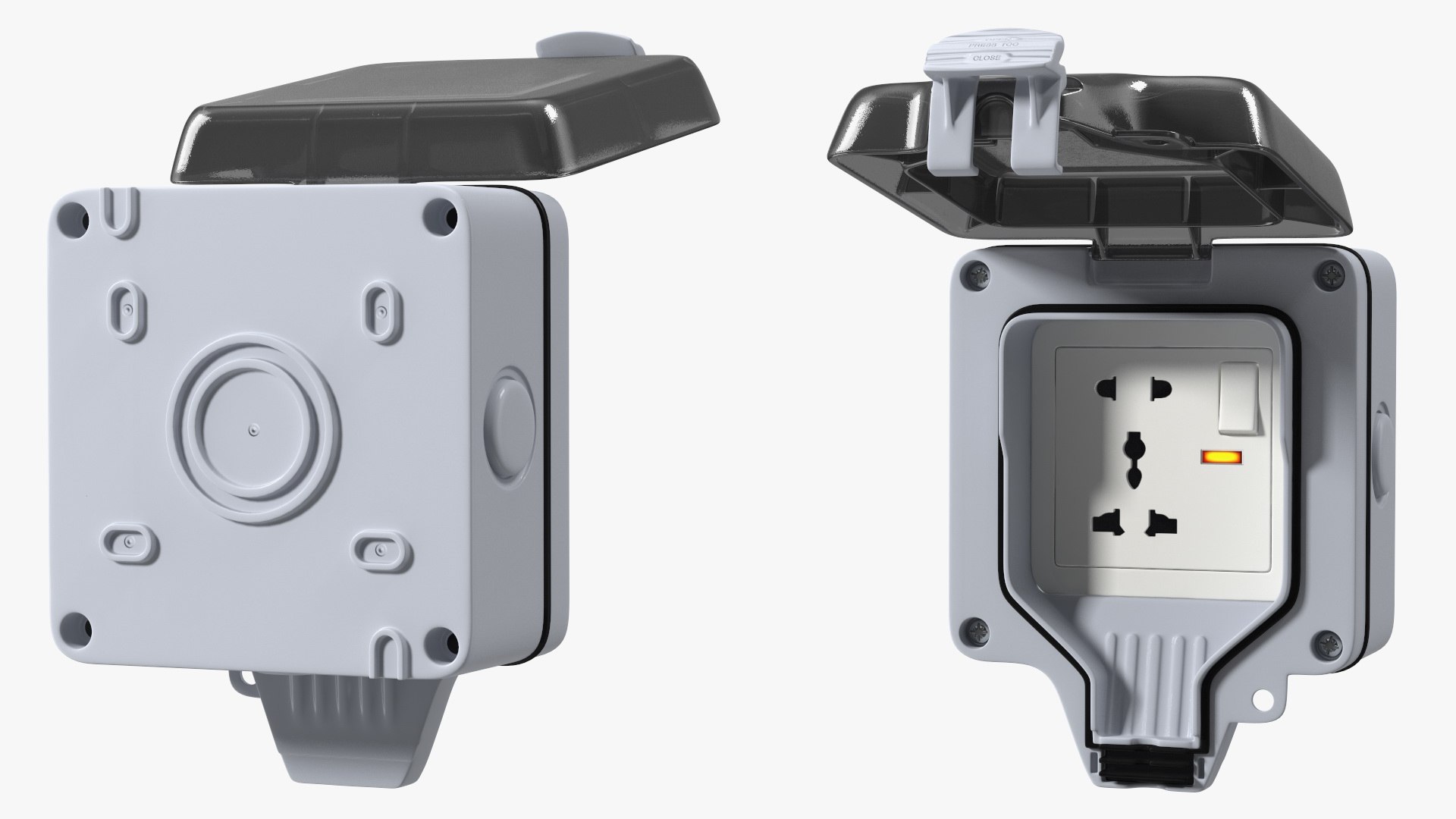 Electrical Socket Outdoor Wall Single 3D Model - TurboSquid 2157055