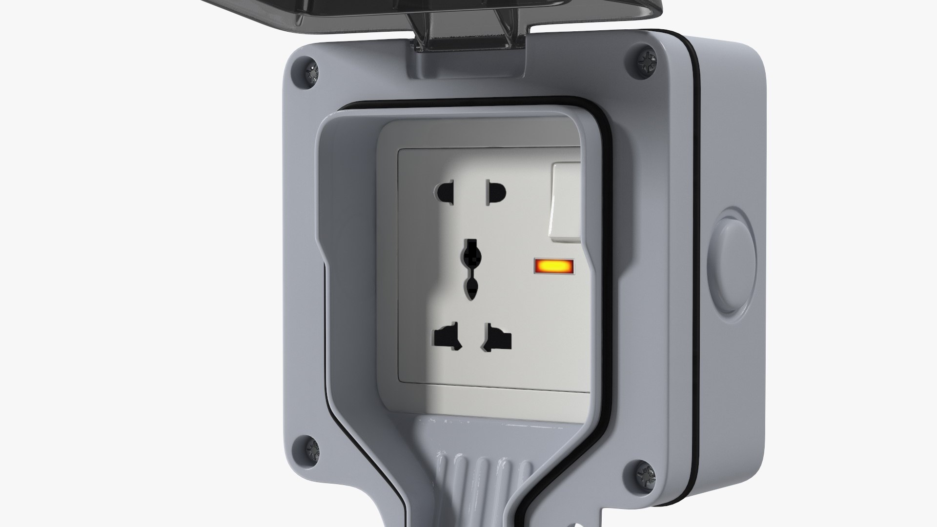 Electrical Socket Outdoor Wall Single 3D Model - TurboSquid 2157055