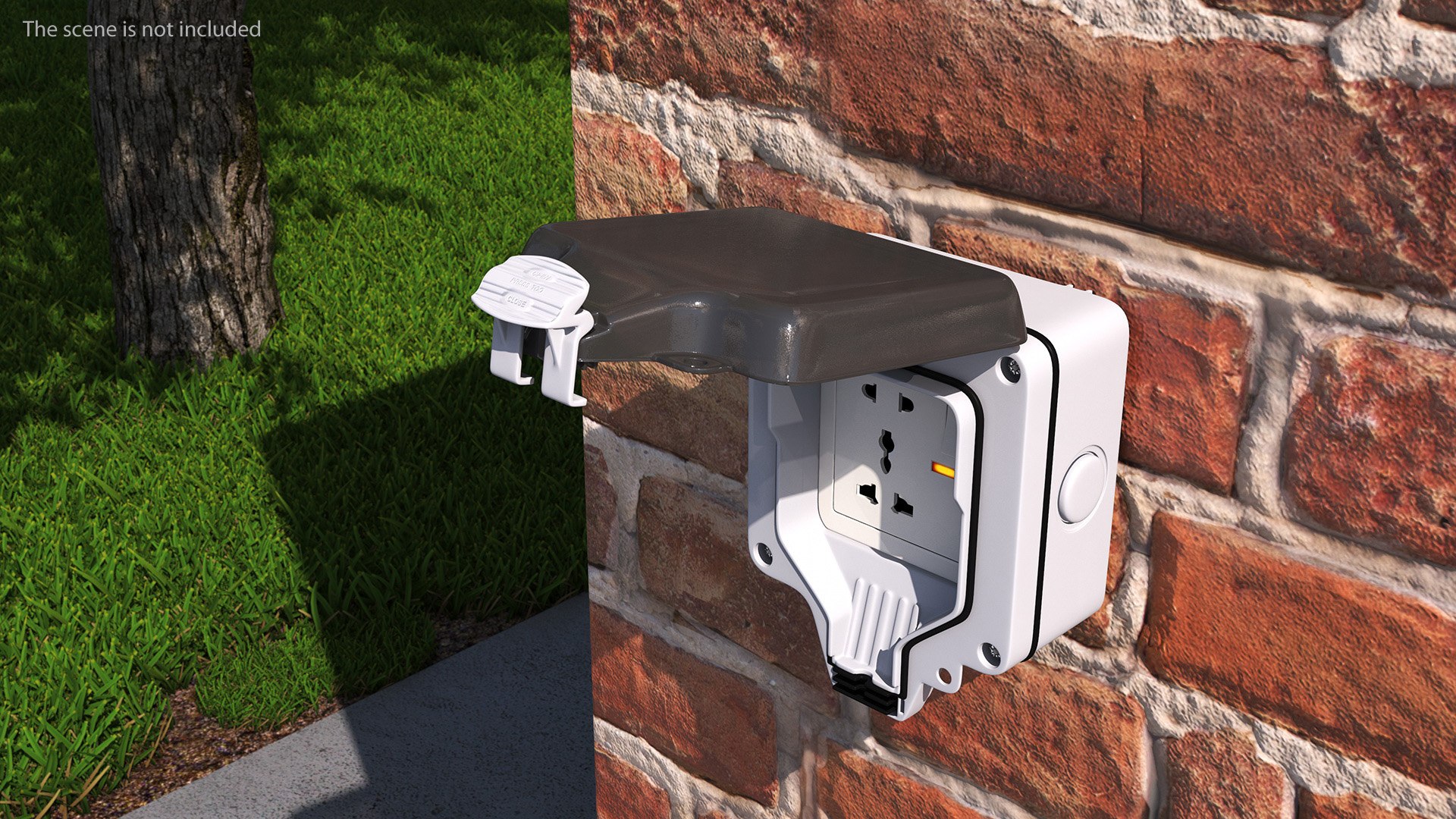 Electrical Socket Outdoor Wall Single 3D Model - TurboSquid 2157055