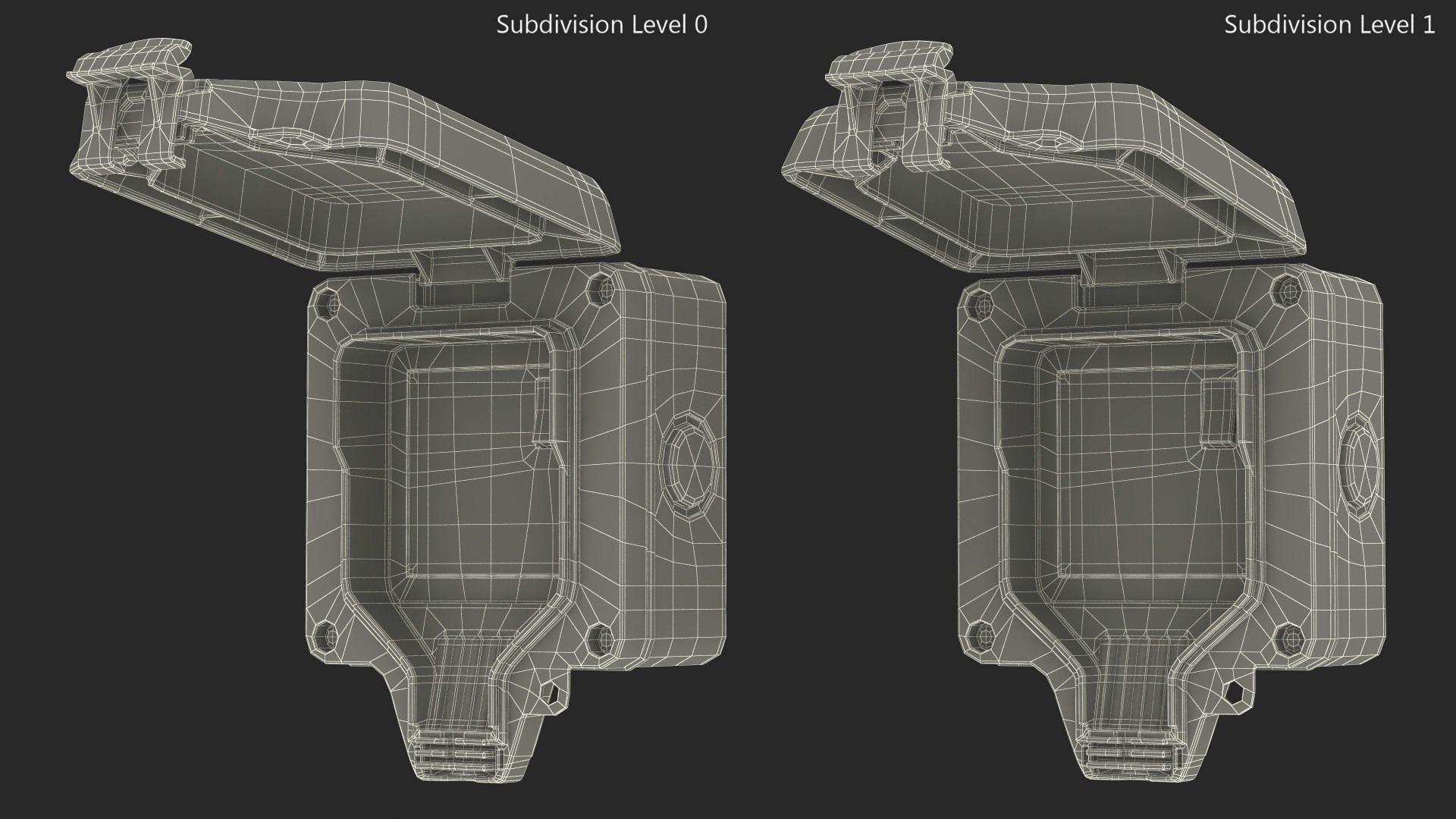Electrical Socket Outdoor Wall Single 3D Model - TurboSquid 2157055