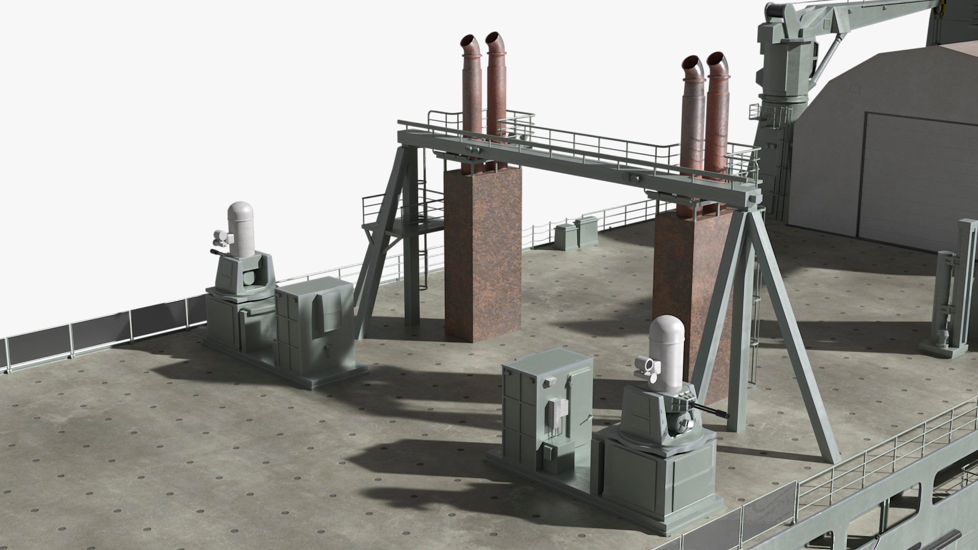 Combat Landing Vessel With Helicopter 3D Model - TurboSquid 2396480