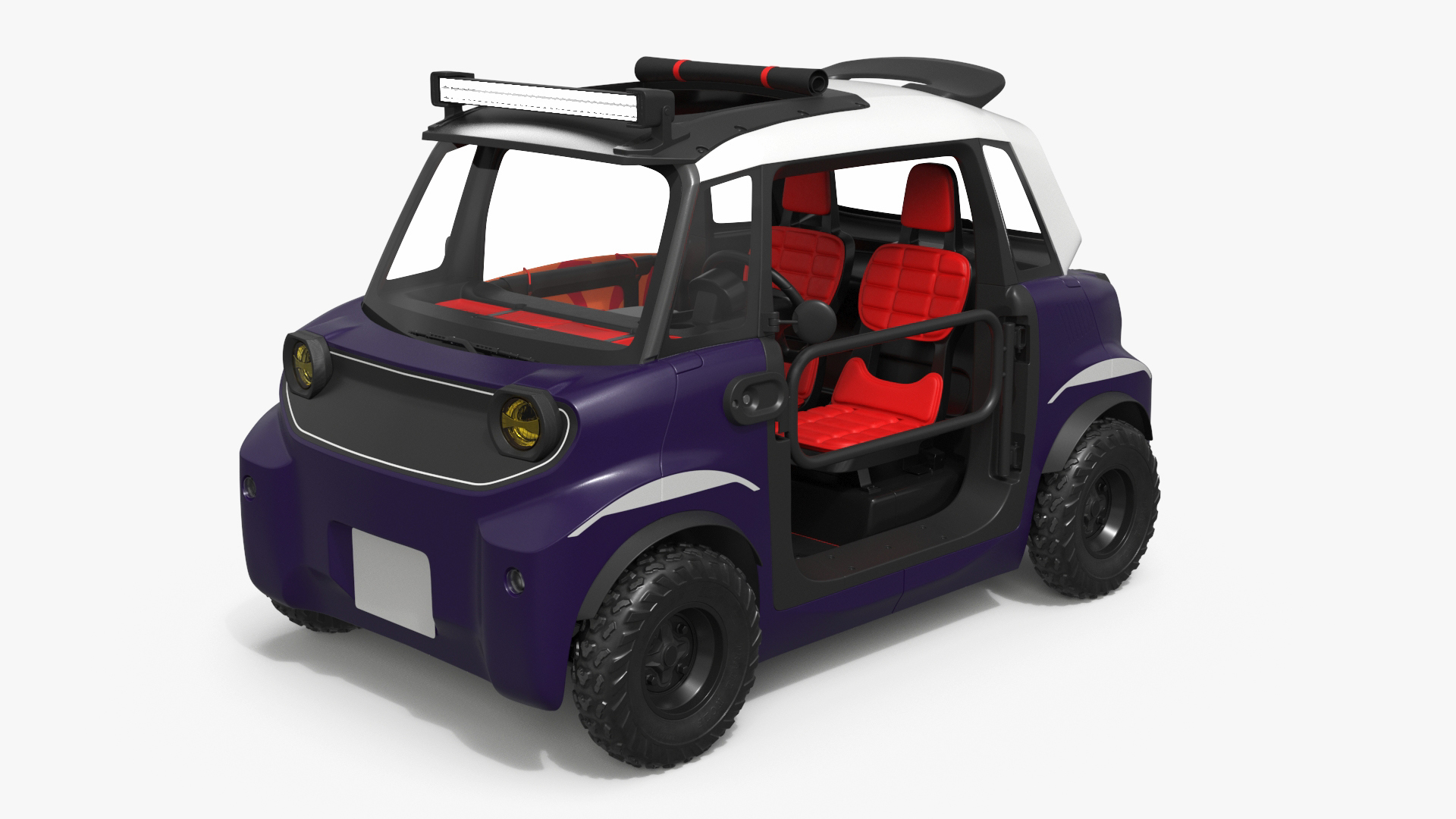Electric Adventure Buggy Microcar Purple Model - TurboSquid 2443707