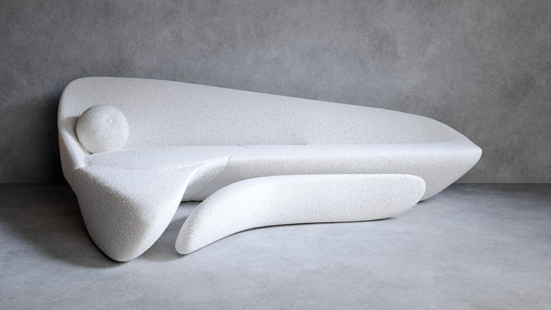 3D Model Organic Sofa - Moon System - TurboSquid 2184879