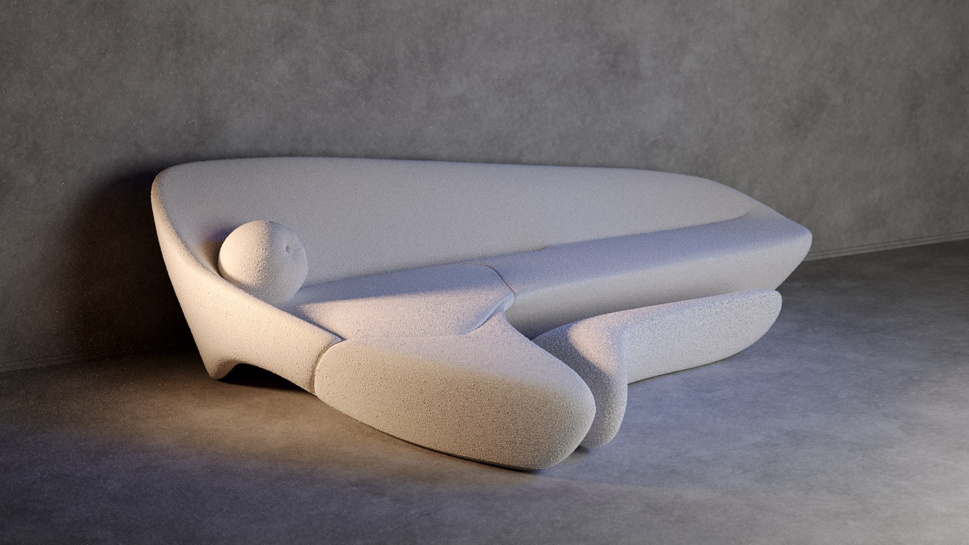 3D Model Organic Sofa - Moon System - TurboSquid 2184879