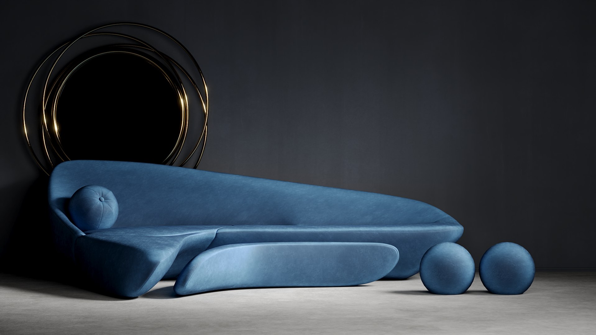 3D Model Organic Sofa - Moon System - TurboSquid 2184879
