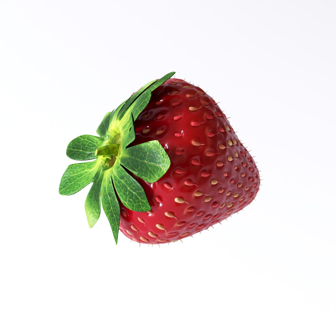 3D Strawberries Model - TurboSquid 2051744