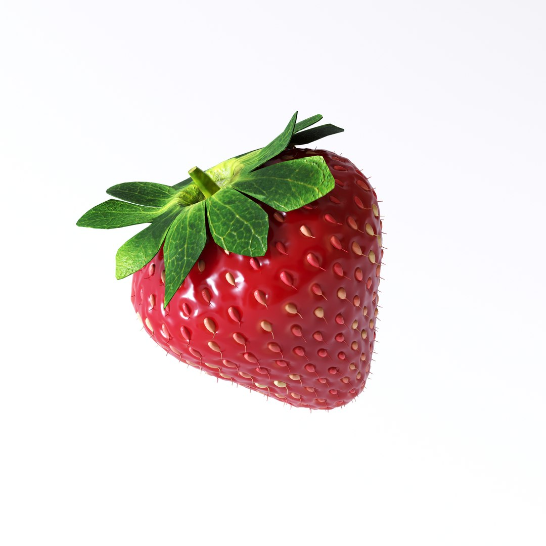 3D Strawberries Model - TurboSquid 2051744
