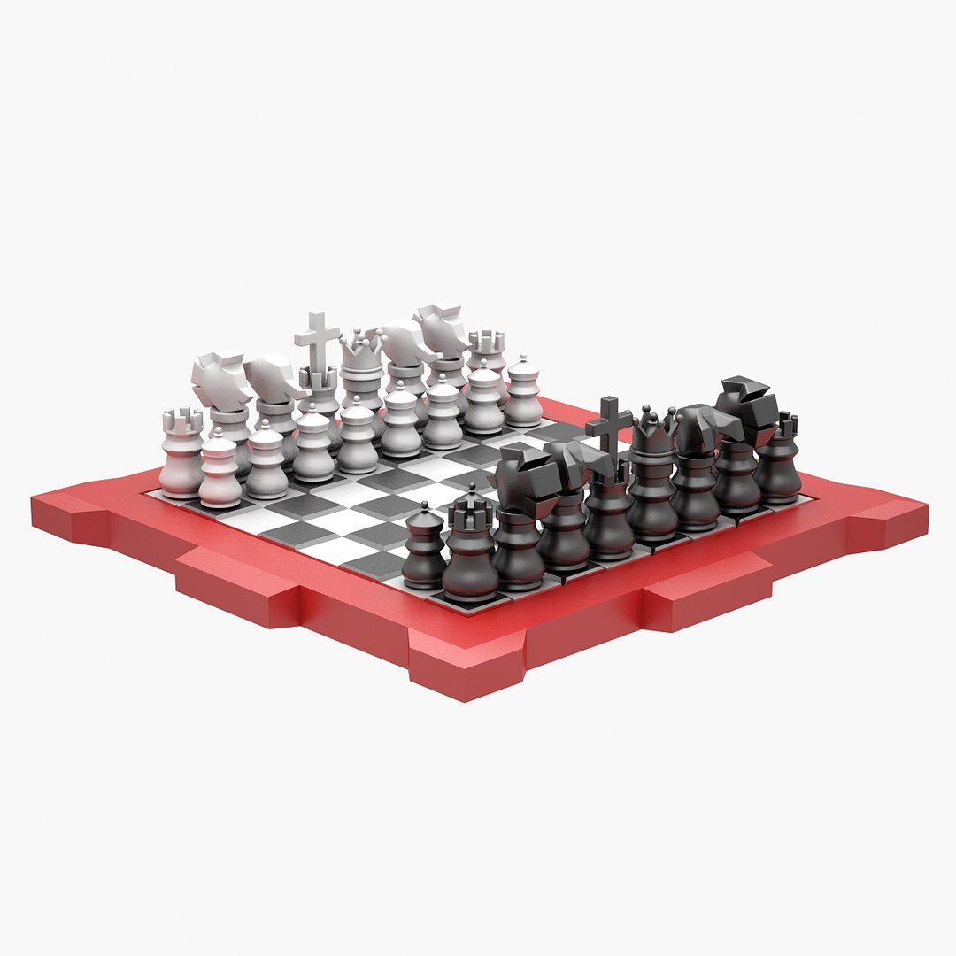 3D model chess set highpoly - TurboSquid 1695691