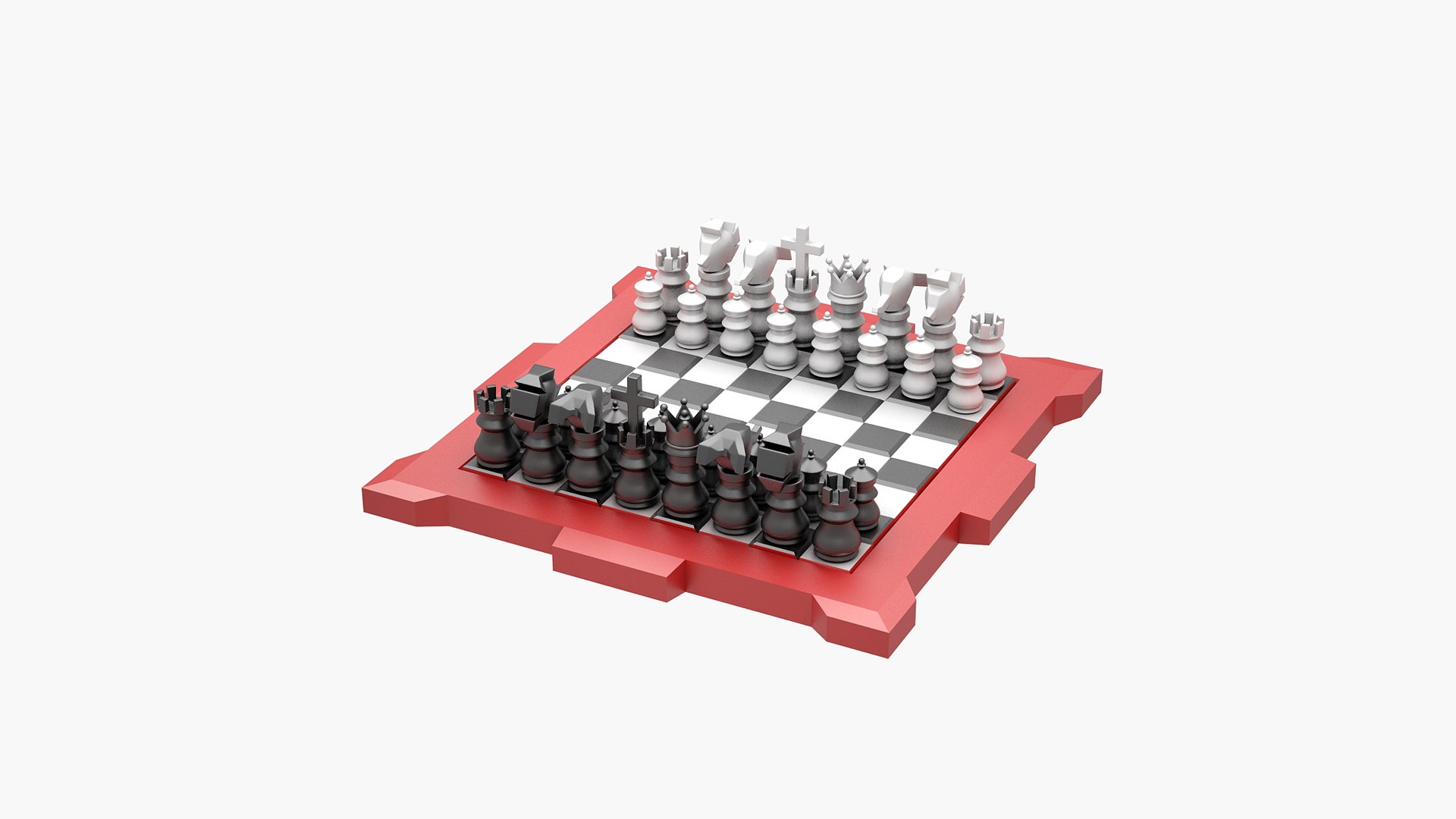 3D model chess set highpoly - TurboSquid 1695691